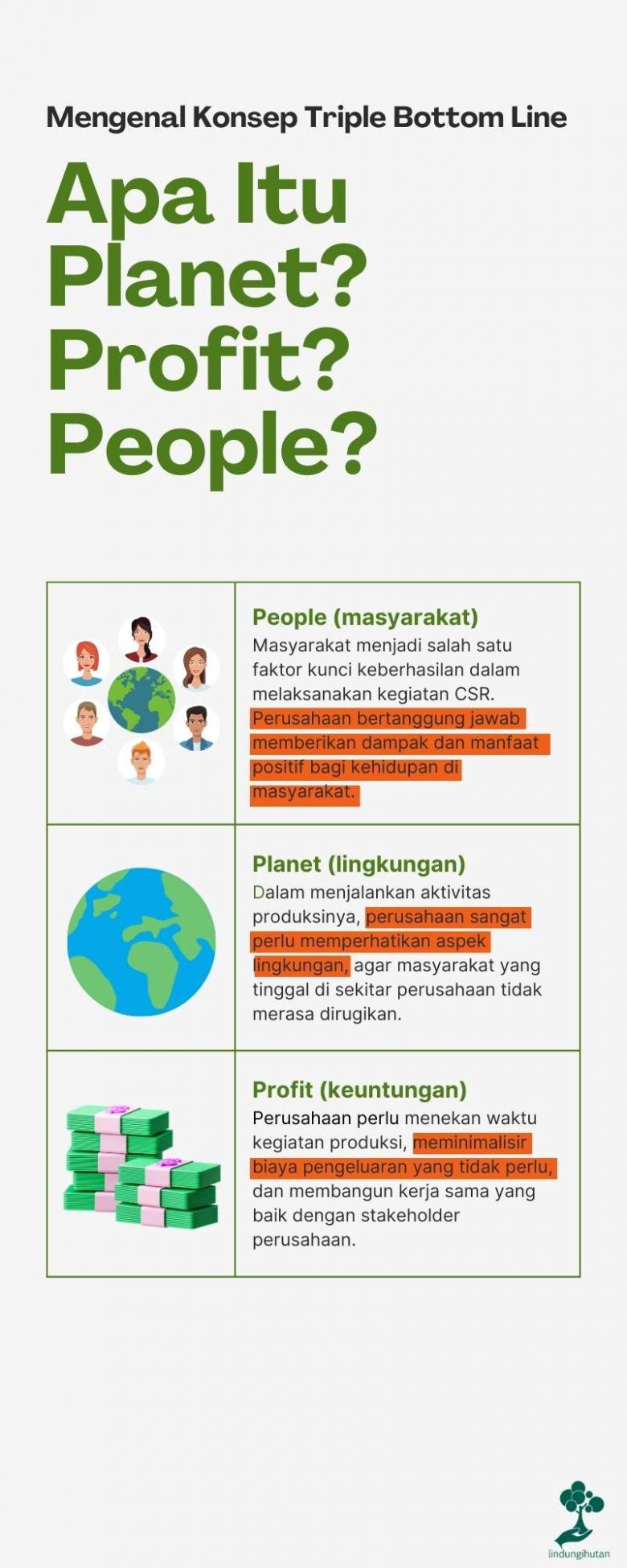 Mengenal Konsep Triple Bottom Line (3P) dan Implementasinya